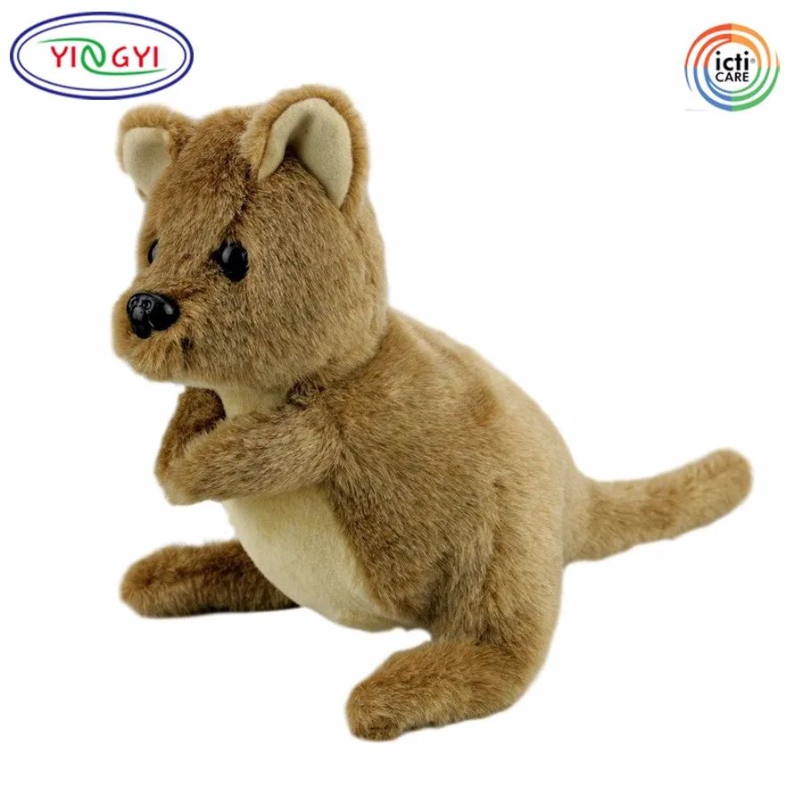 F631 Lifelike Quokka Soft Plush Toy Stuffed Animal Standing Small Brown ...