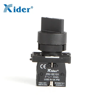Xider Selector Push Button Switch 1no 1nc 10a Xb2-ed33 - Buy Push ...