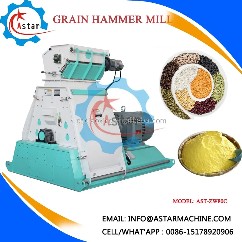 Sus304 Stainless Steel Hammer Mill For Human Food And Animal Feed In ...