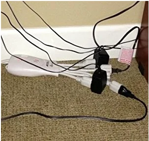 Octopus PowerSquid Surge Protector Power Strip - Black - 5 Outlets, 3 ...
