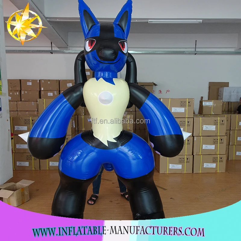 Inflatable Mega Lucario Anthro Canine Cartoon Custom Inflatable Toys ...