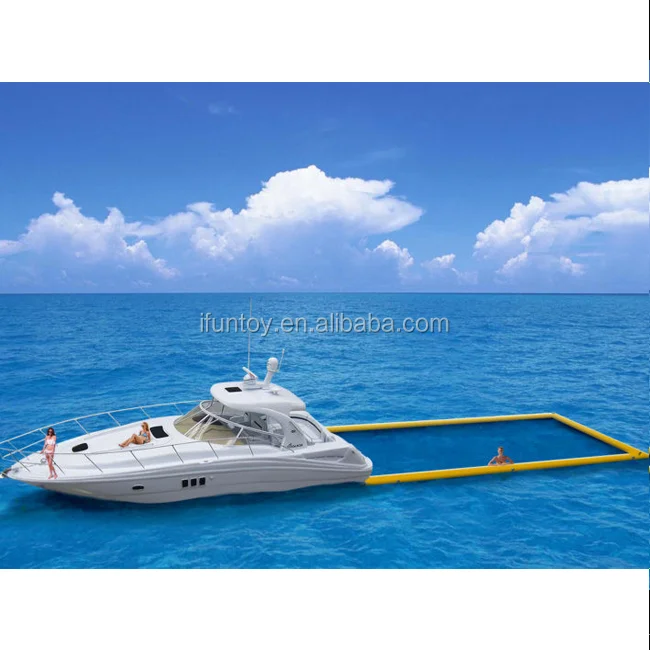 High Quality Floating Inflatable Sea Pool /inflatable Boat Swimming ...