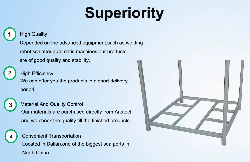Warehouse Storage Portable And Foldable Post Pallet Stacking Racks And ...