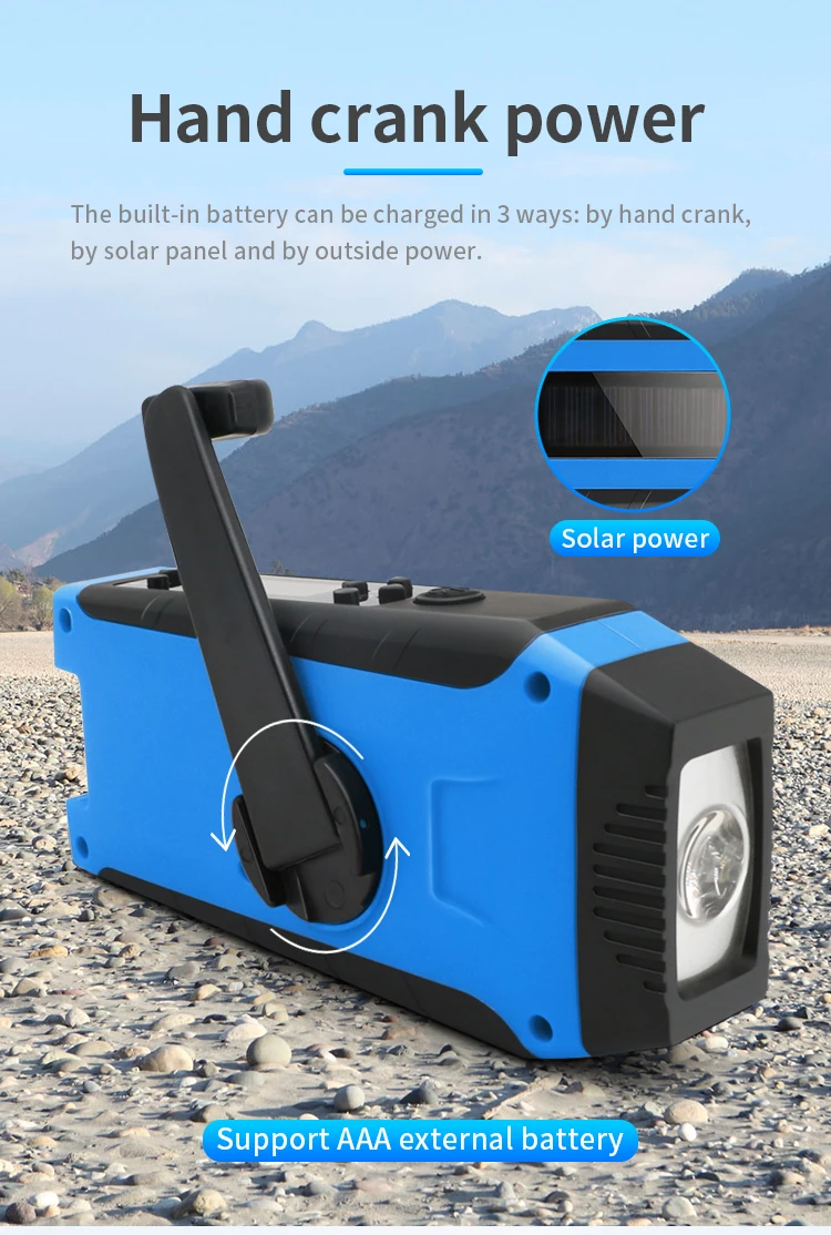 Portable Solar AM/FM Alarm Clock Digital Radio with Smart Phone Charger ...