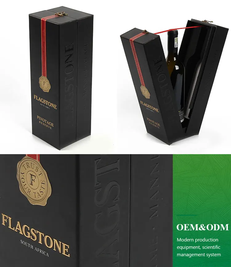 Custom Liquor Bottle Cardboard Packing Gift Boxes - Luxury