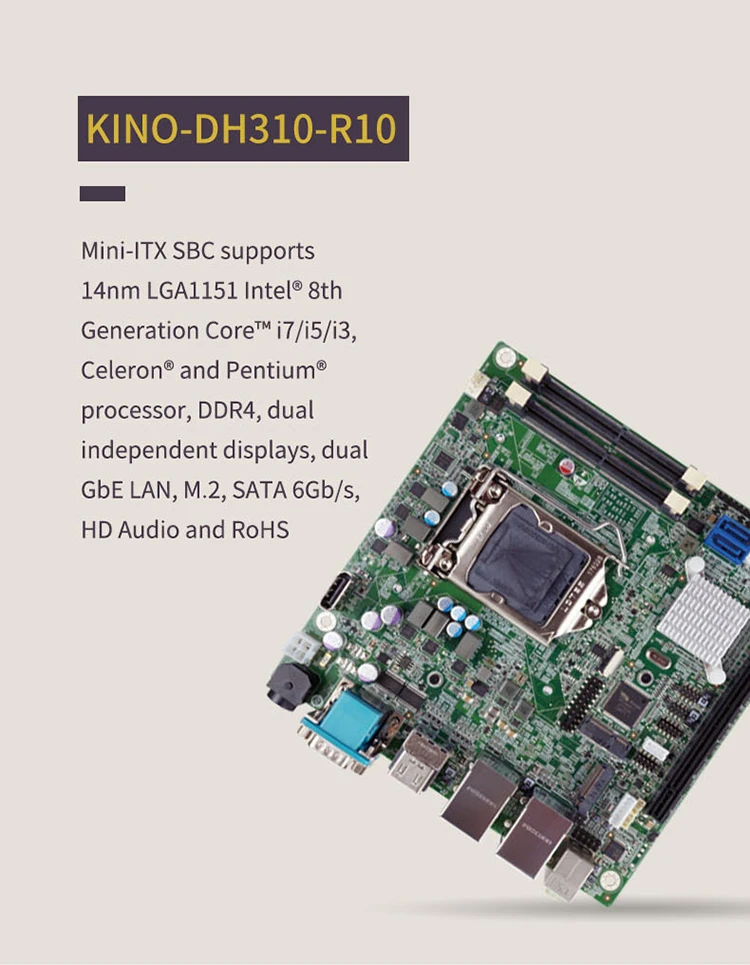 Iei Kino-dh310-r10 Mini-itx Lga1151 X86 Single Board Computer - Buy X86 ...