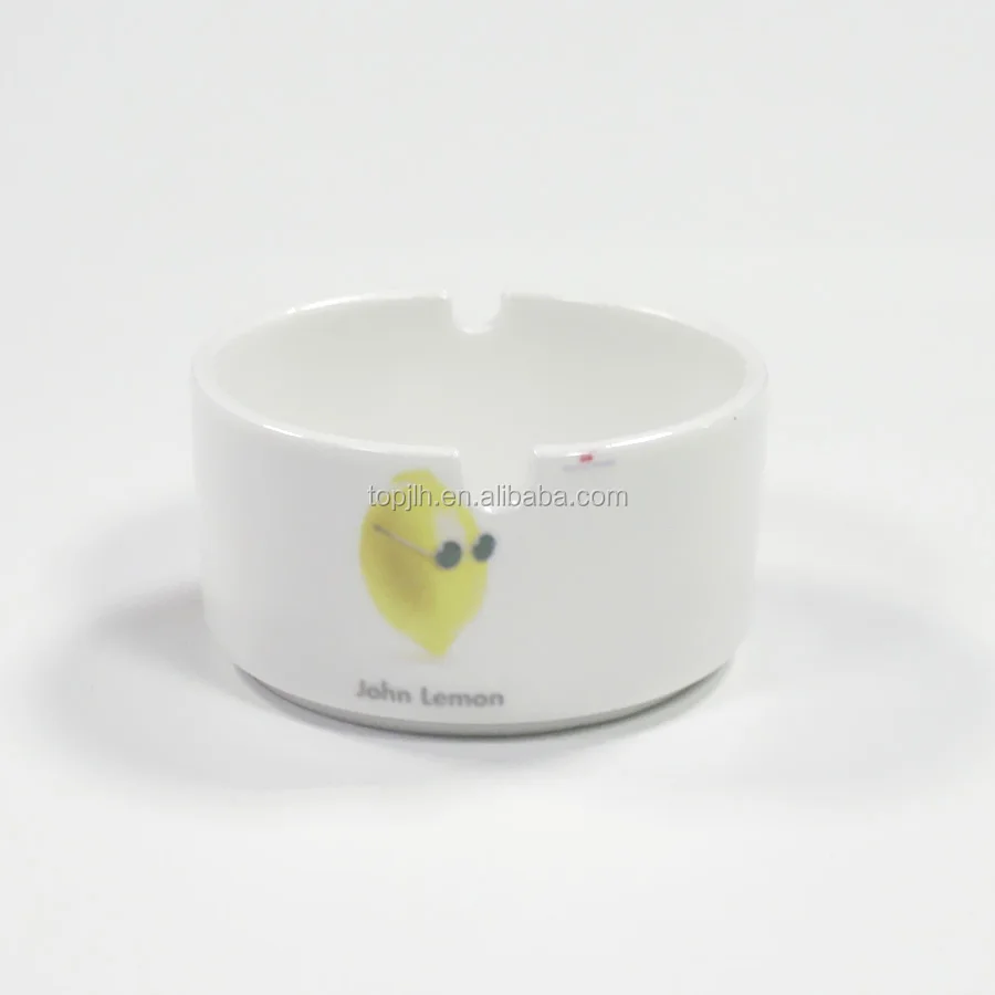 Sublimation Blank White Porcelain Ashtrays Custom Logo Ashtray - Buy ...