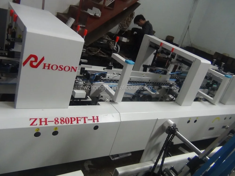 Máquina De Encolado Plegable Tipo Zh-880pft-h Hoson - Buy Encolado ...