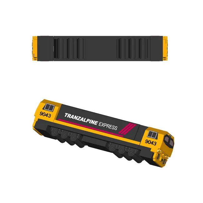 Customized PVC USB Stick - Train Shaped Flash Drive