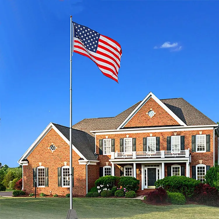 20ft Customized Aluminum Telescopic Flagpole - Durable & Strong