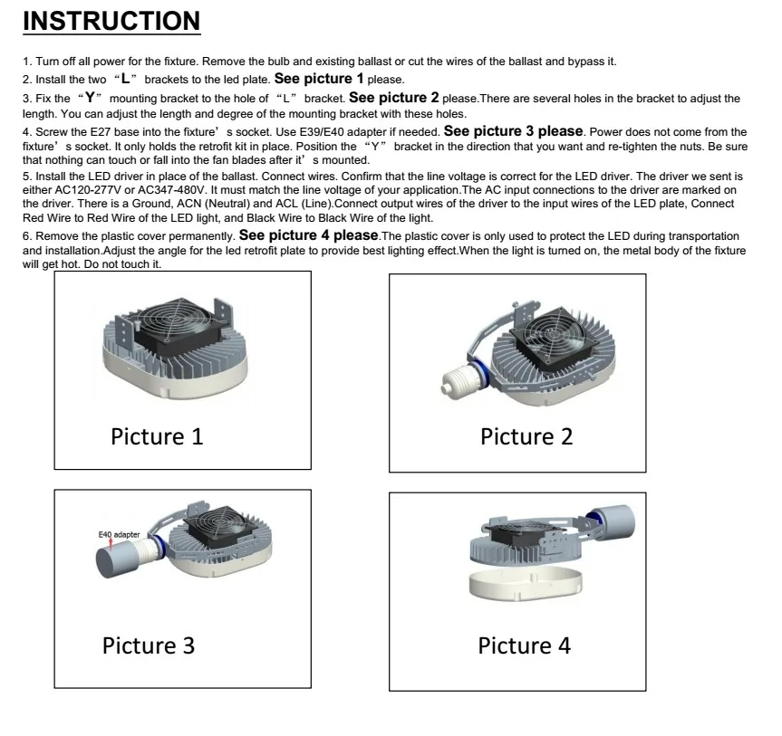 150w Dlc Ul Led Retrofit Kit For Canopy Light,Led Retrofit Kit For ...