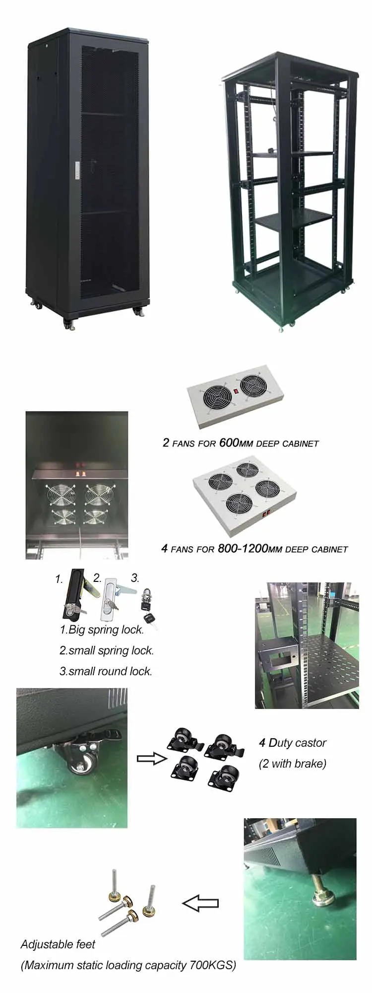 19 Inch Data Center Server Rack Enclosure - YUSHI YS219C