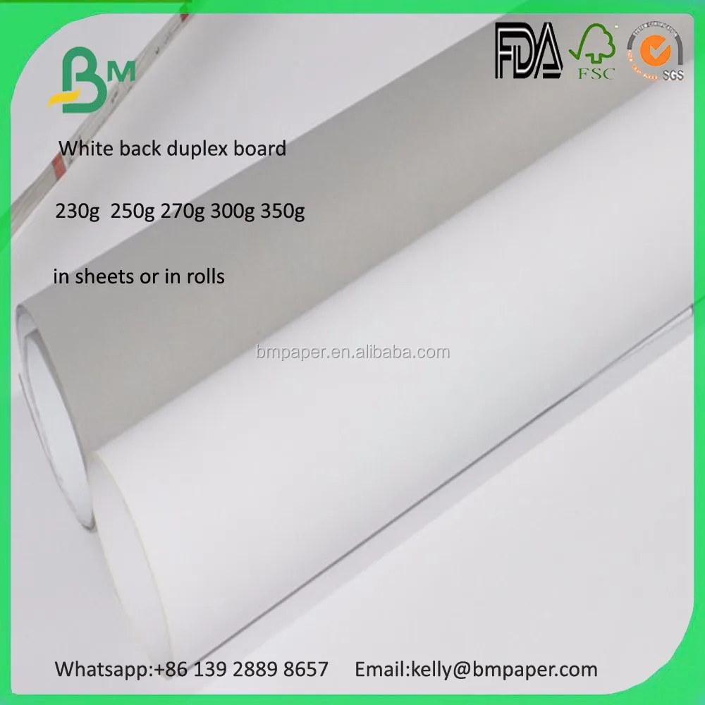 Aaa Grade 230gsm White Coated Gray Back Carton Box Duplex Board - Buy ...