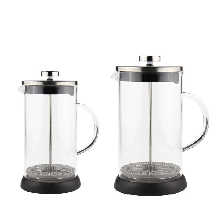 French Press Pyrex Coffee Plunger 304 Stainless Steel Thick Durable ...