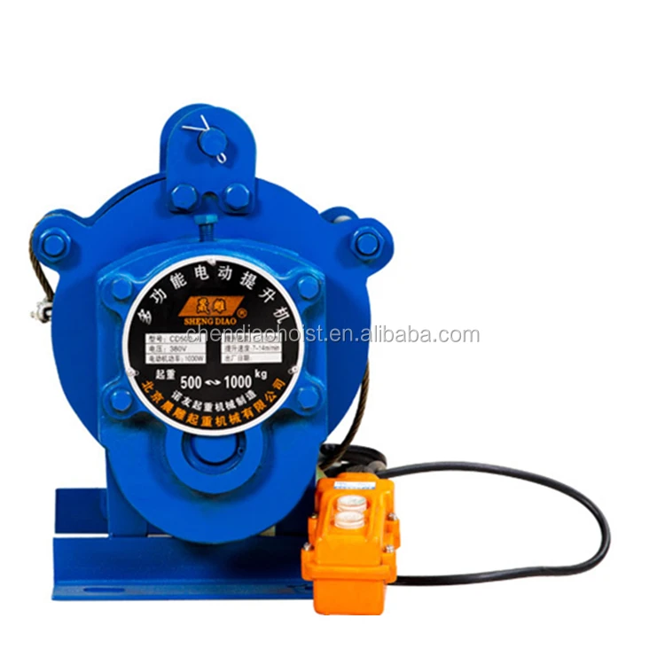Wireless Remote Control Low High Fast Line Speed Electric Winch 1ton 5 ...