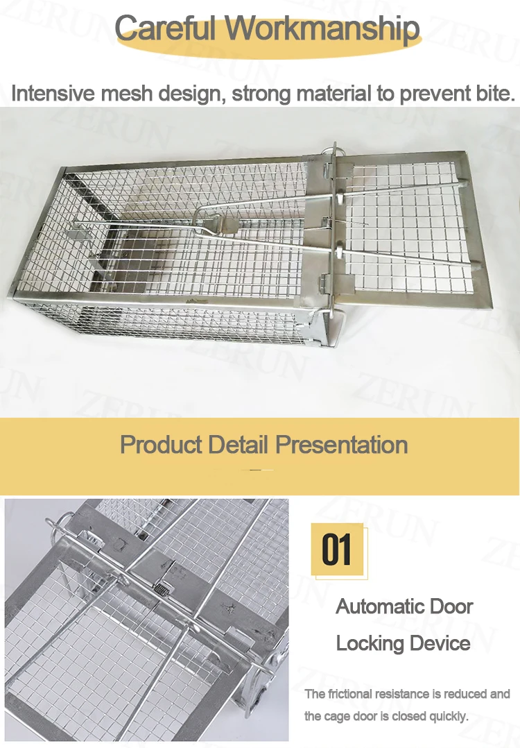 Mouse Collapsible Live Catch Cage Traps Animal Trap Cage Pet Cgae - Buy ...