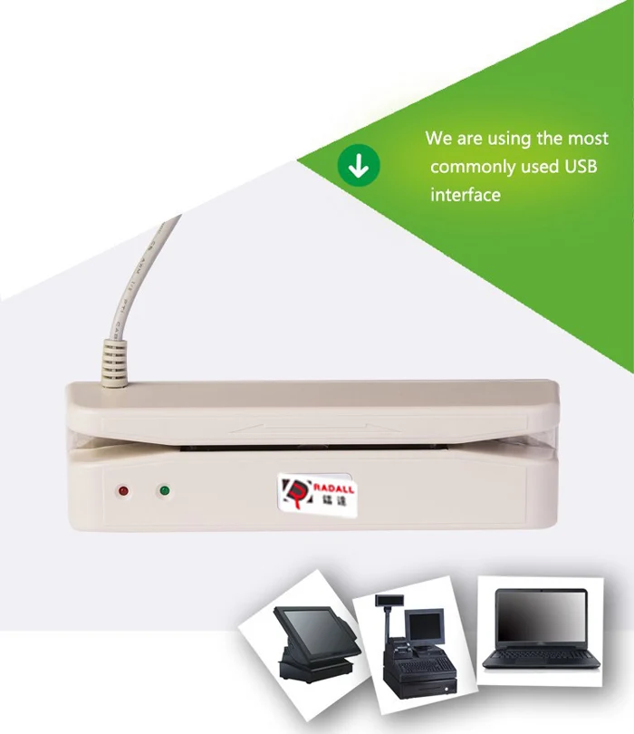 Rd-400 2 Track Msr Card Reader Pos Reader Usb Magnetic Stripe Card ...