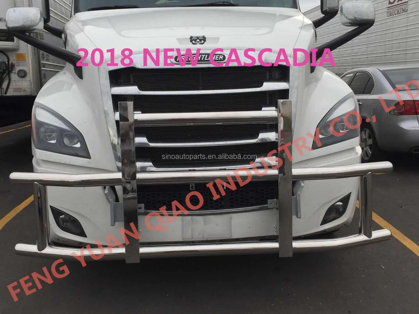 America Truck Front Bumper Guard For 2018 New Freightliner Cascadia ...