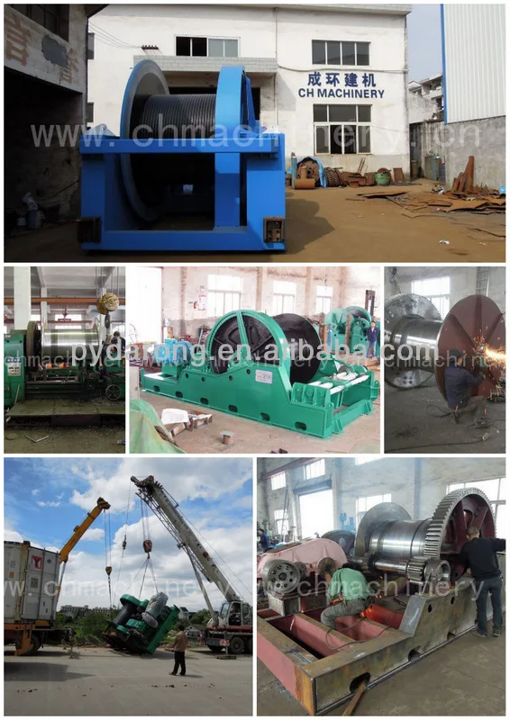 Electric Steel Cable Winch with Spooling Device - 3ton-50ton