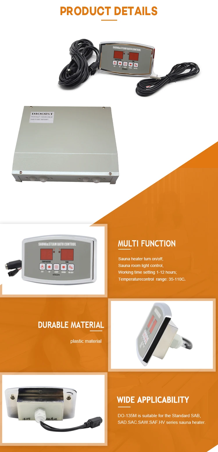 Infrared Sauna Heater with Digital Control Panel - Diooist