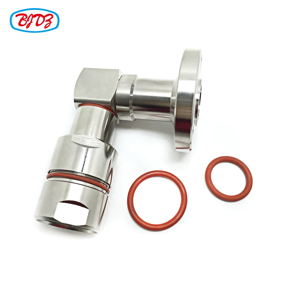 7/8" Eia Flange Right Angle Elbow Rf Coaxial Connector For 7/8" Foam ...