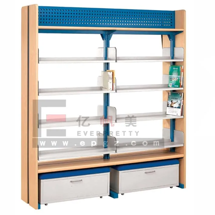High Quality School Library Book Shelf - EVERPRETTY Wood Racks