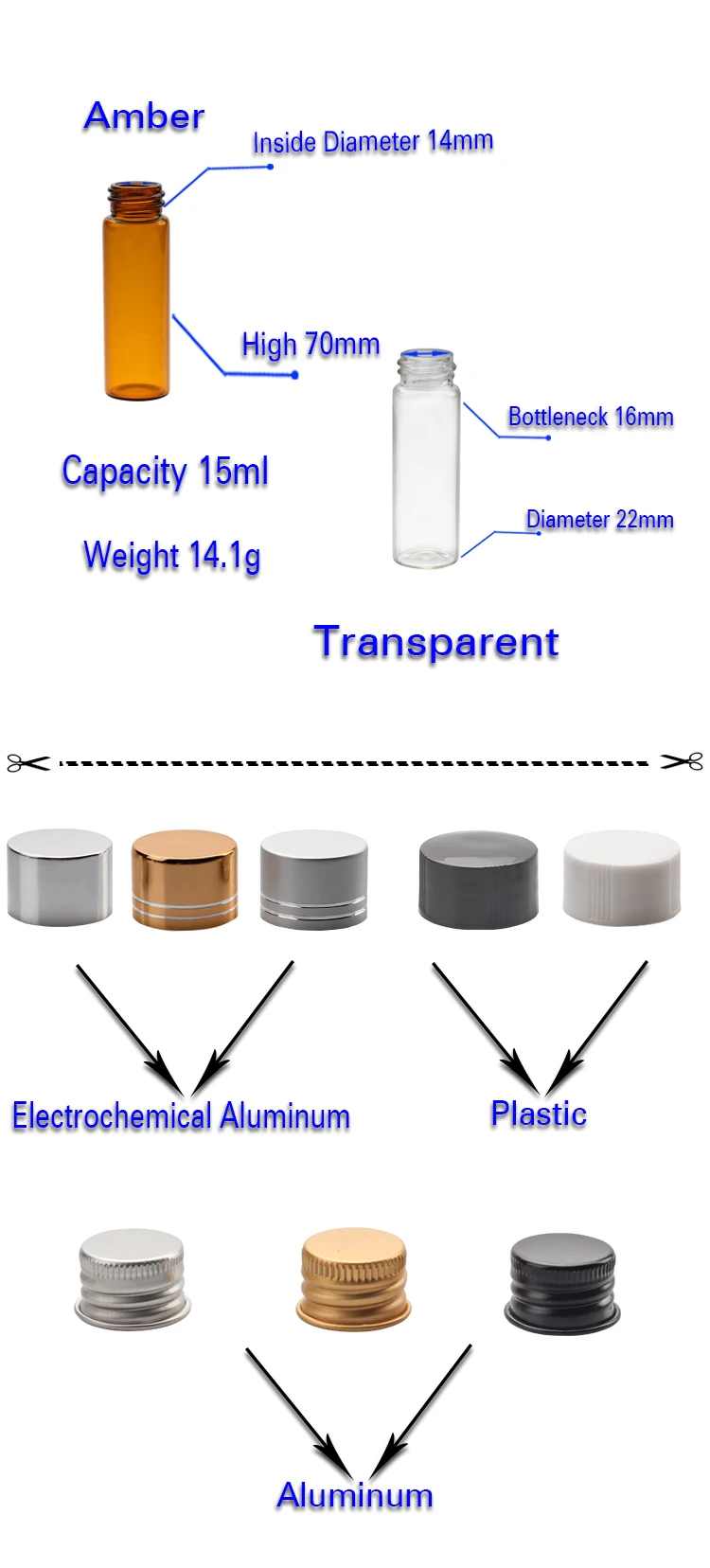 Wholesale Empty Glass Packaging Tubes - 5ml to 25ml