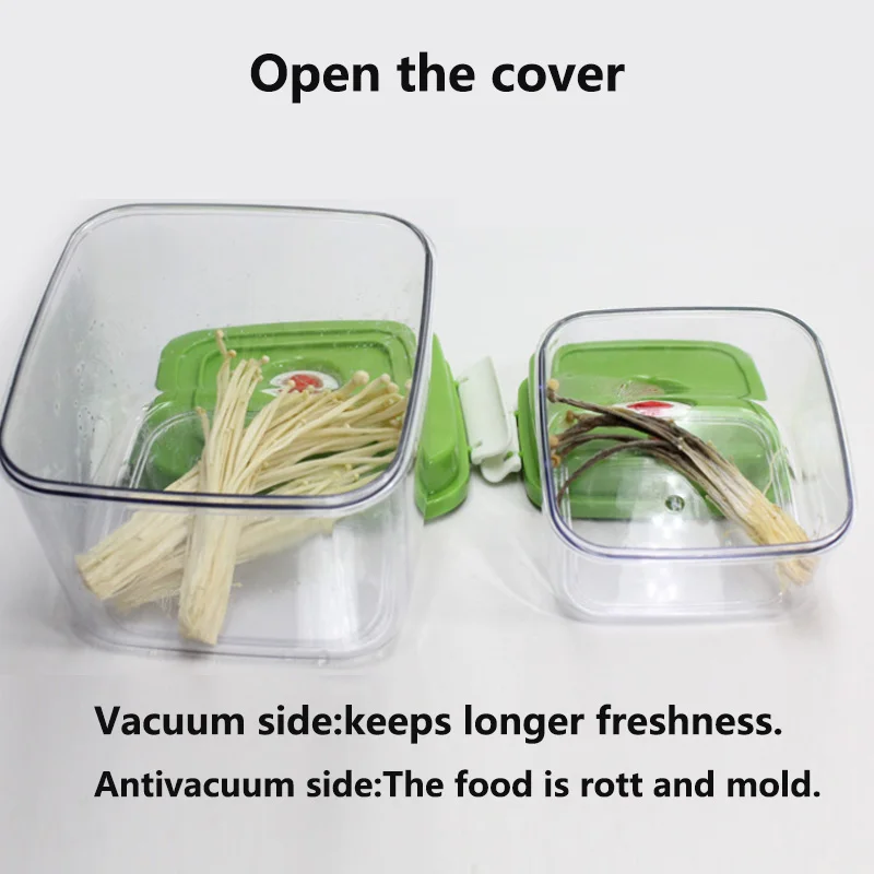 Modern & Fresh Transparent BPA-Free Plastic Vacuum Food Storage ...