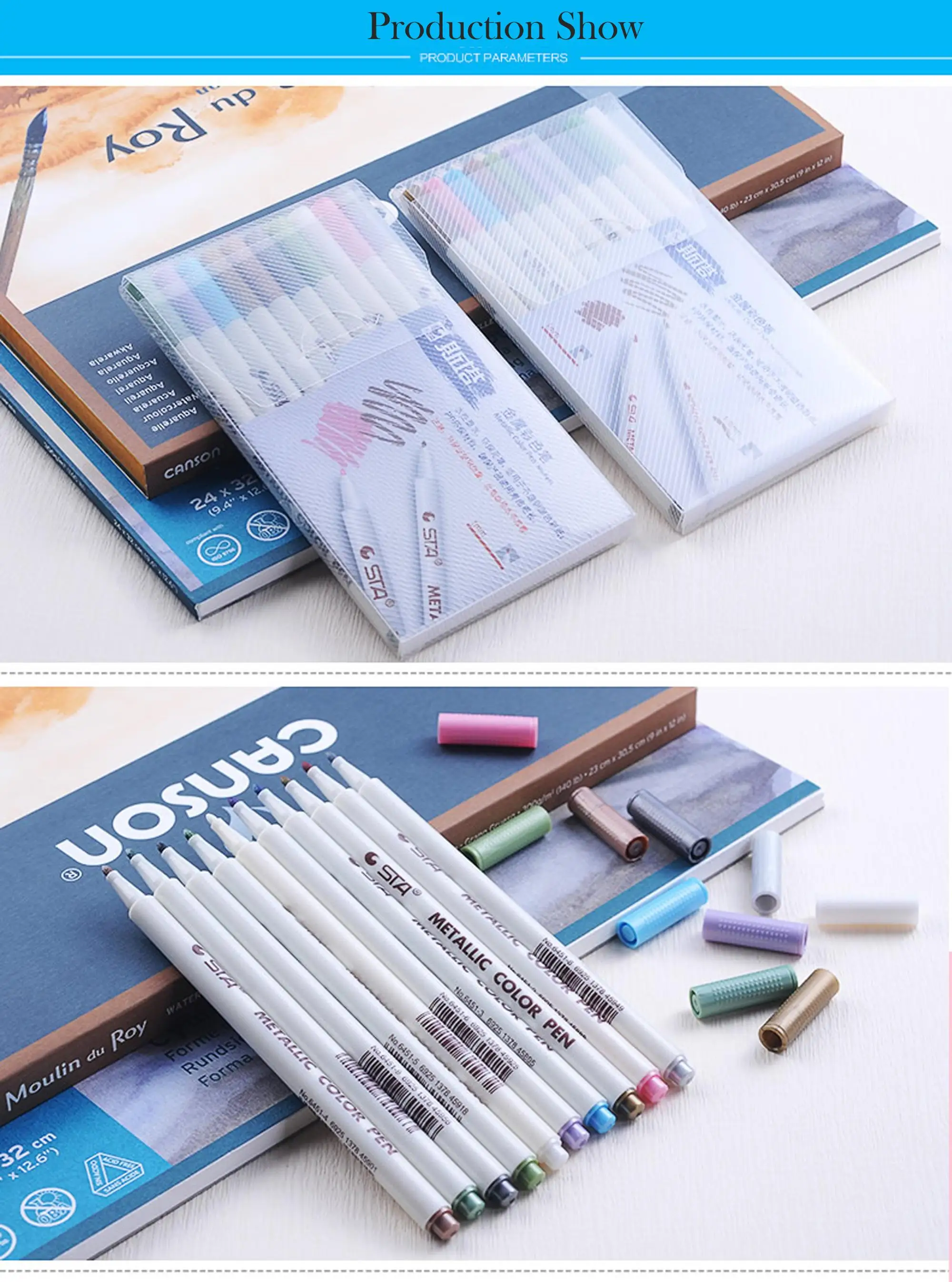 STA Metallic Color Pen Paint Marker - DIY & Scrapbooking