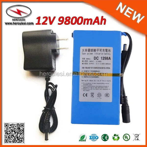 Mini 12V 9800mah Rechargeable Lipo Battery - Reliable Power