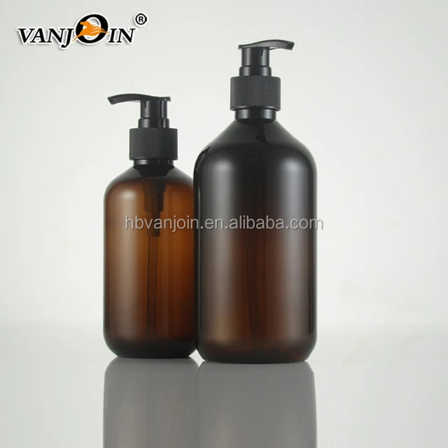 500ml Round Black Shampoo/lotion/hand Towel Container With Pump - Buy ...