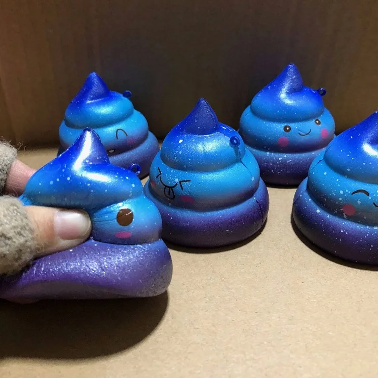 2018 Amazon Hot Sell 5pcs Jumbo Galaxy Squishy Poop,Panda,Unicorn,Deer ...