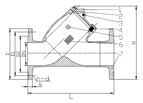 Y Strainer DN100 - Ductile Iron Body with Stainless Steel Filter