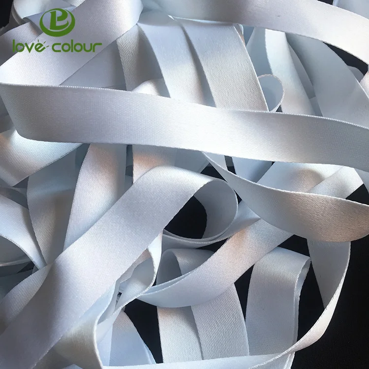 Customized Sublimation Polyester Ribbon In Solid White Color - Buy ...