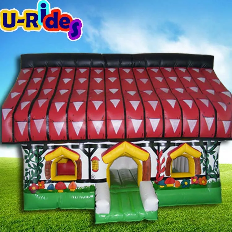 Colorful Inflatable Cottage Bounce House Inflatable Castle Jumping ...