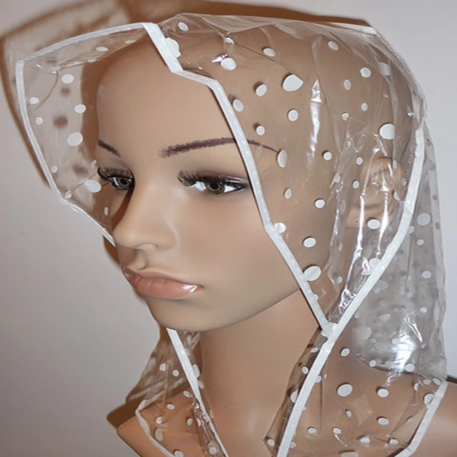 Fashion Transparent Pe Rain Hat Disposable With Cheap Price - Buy Rain ...
