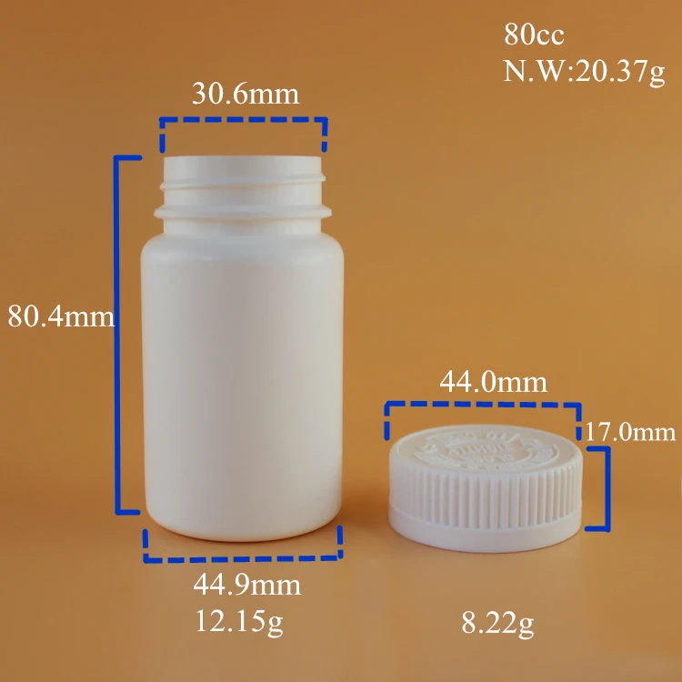 75cc Hdpe Medicine Bottle With Childproof Cap And Seal - Buy Plastic ...