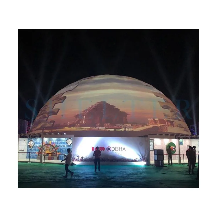 25m Geodesic 360 Degree Projection Mapping Screen Cinema Dome Tent ...