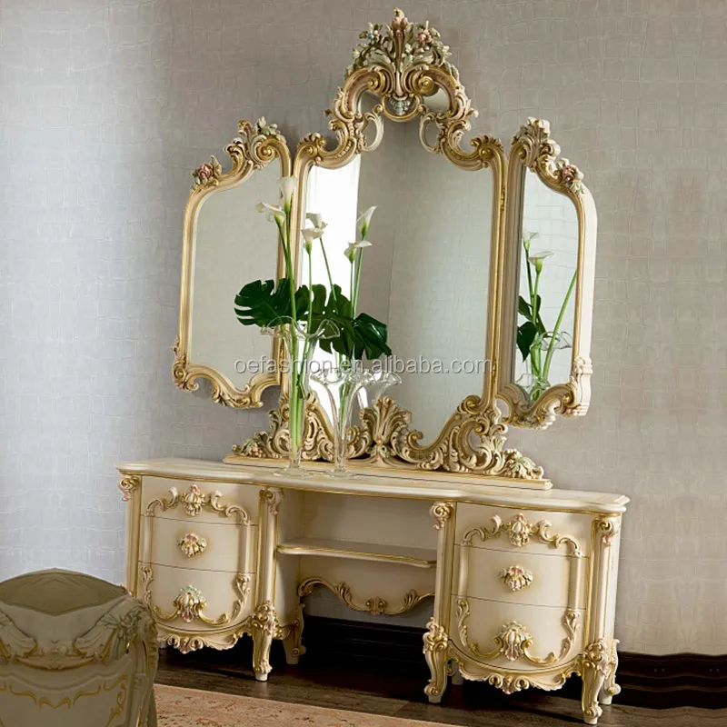 OE-FASHION French Royal Dressing Table - Solid Wood
