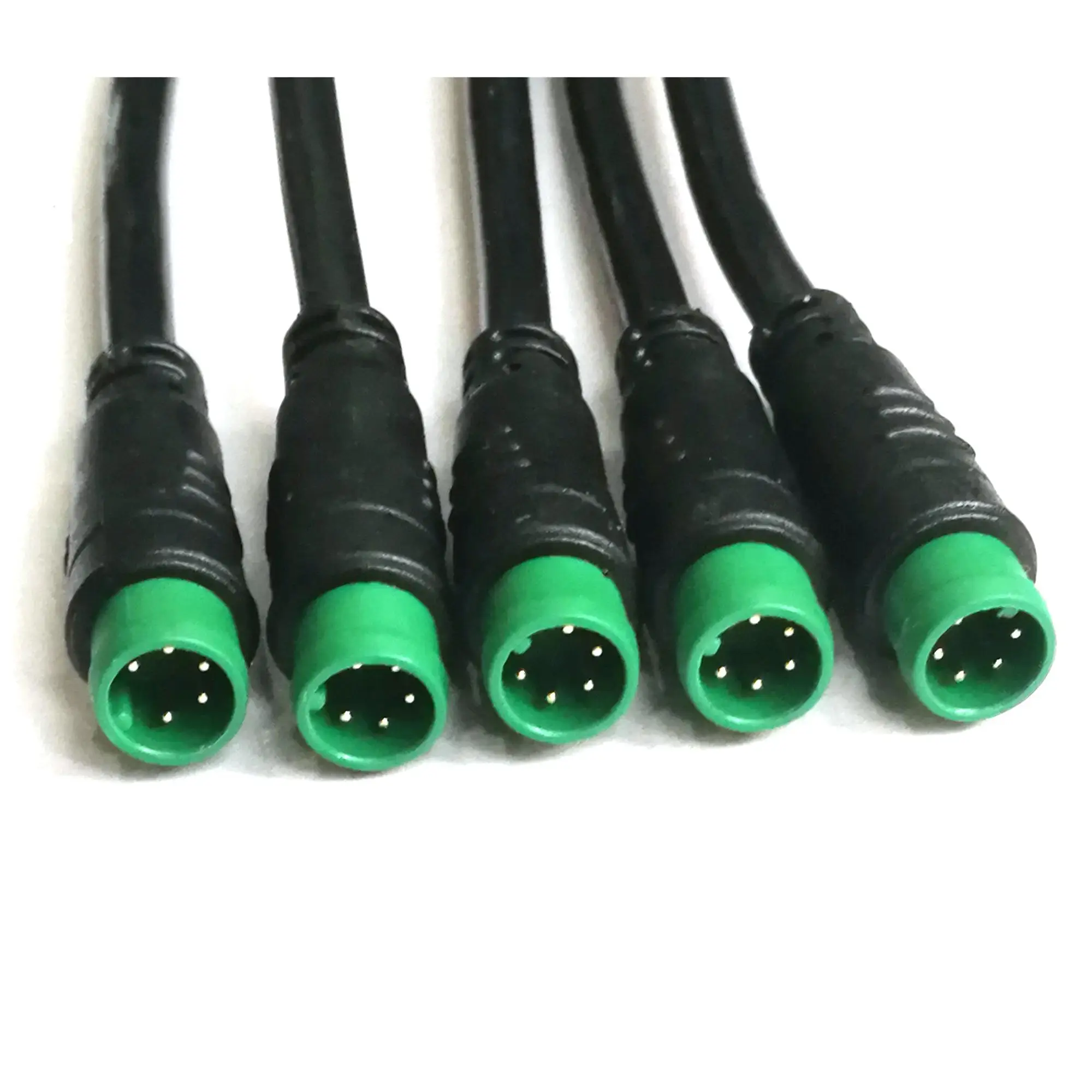 5core 5pin Waterproof Led Connector Black Pigtail Plastics Waterproof ...