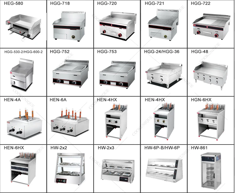 Luxury Kitchen Equipment Cooking Range For Restaurant & Hotel - Buy ...