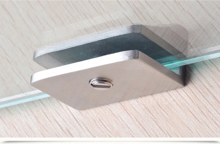 Brushed&polished Finishing Shower Clamp Glass Support Wall Shelf Clamp ...