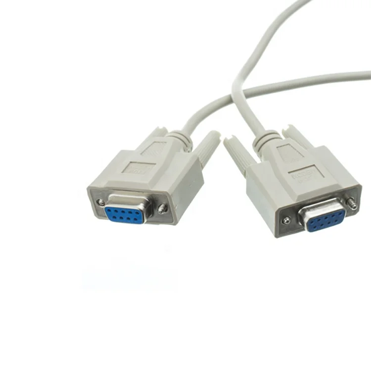 Cabo roteador rs232 db9, fêmea para d-sub 9 pinos fêmea null modem dte ...