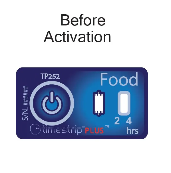 Timestrip 5 Degree Food Temp Indicator for Fresh Fish