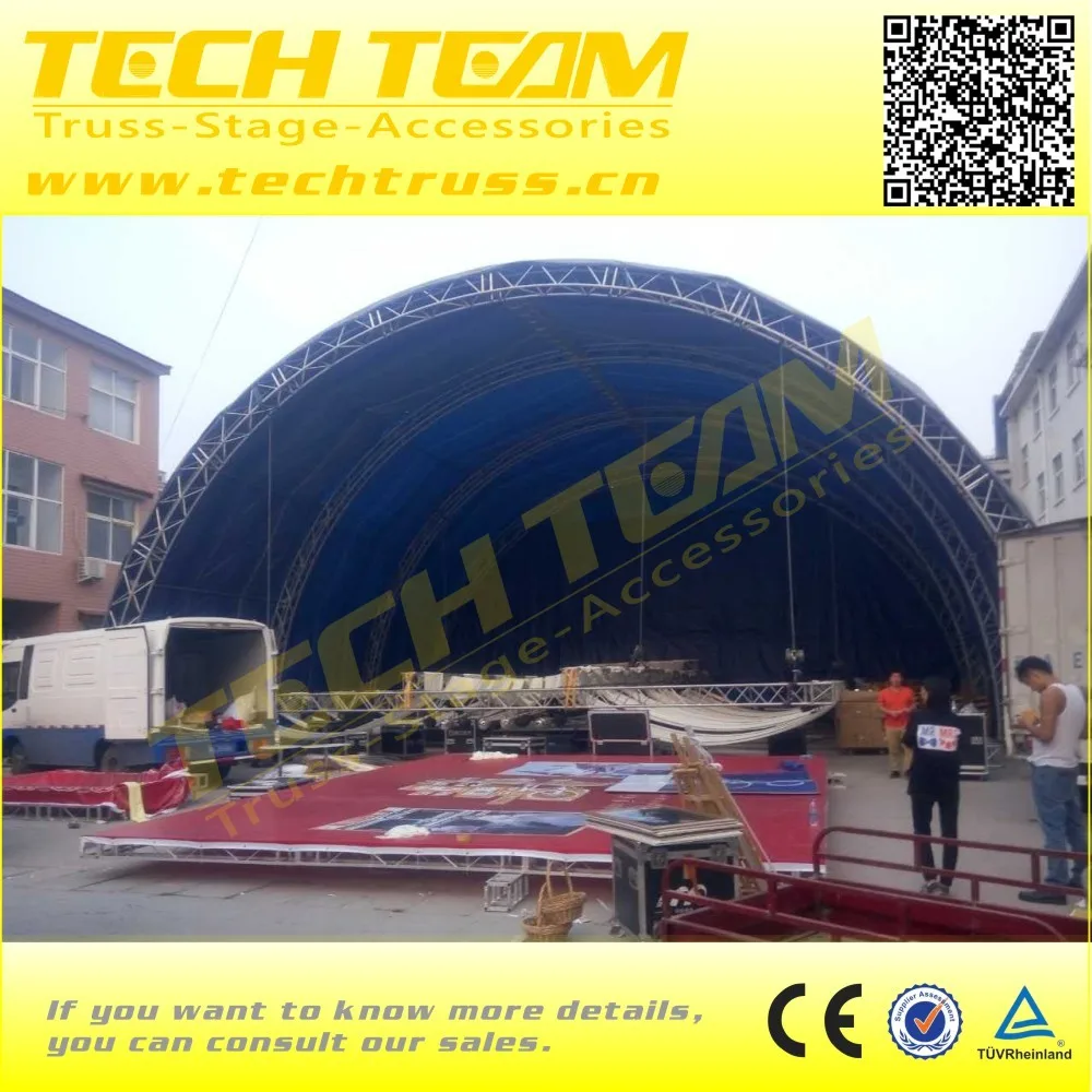 TUV Safety Customized Semi Circle Round Roof Truss Design