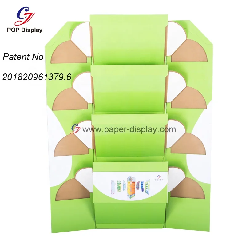 Customized Logo CYJ Foldable Paper Display Shelf