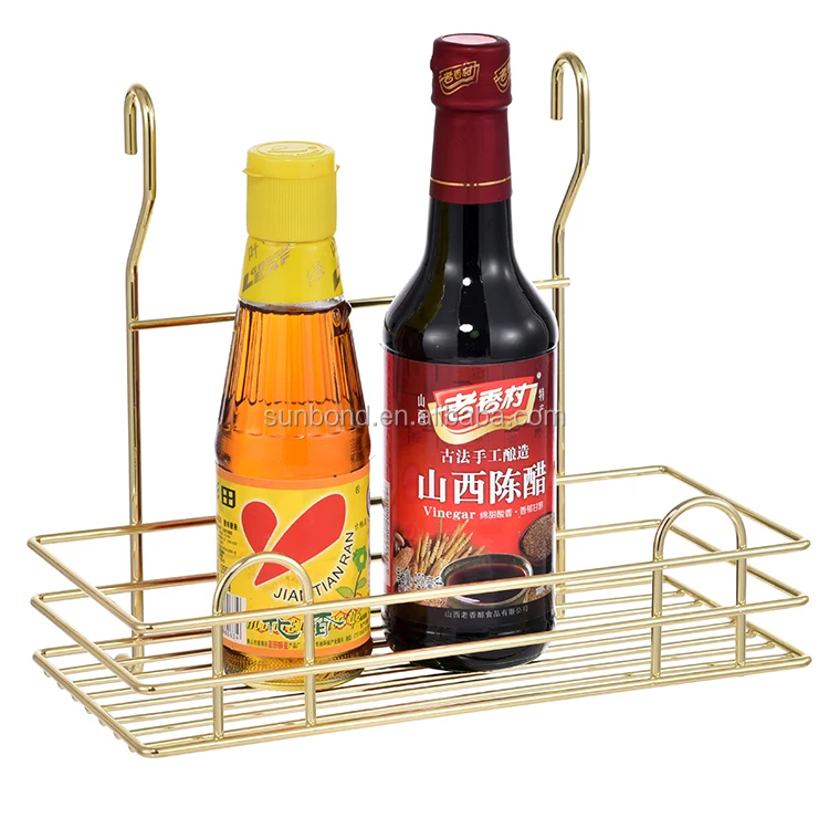 Wholesale Brass Metal Wire Hanging Kitchen Sauce Holder Spice Rack ...