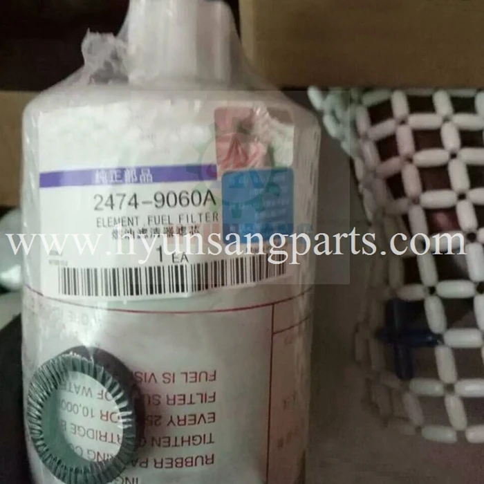 Hyunsang挖掘机零件机油滤清器26310-27420 P522452 65.05510-5028a P558615 2474-9060a ...