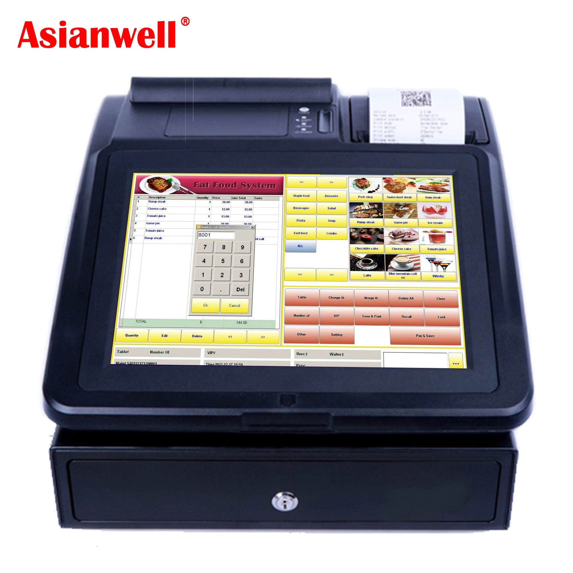 Aw-i5 High Quality Touch 500gb Hdd Pos Terminal 3g Systems 12/17 Inch ...