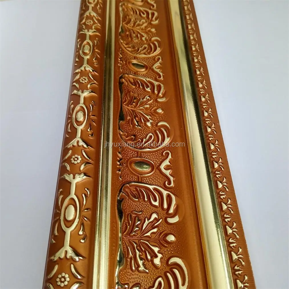 Gold Color PS Polystyrene Moulding for Curtain Decoration